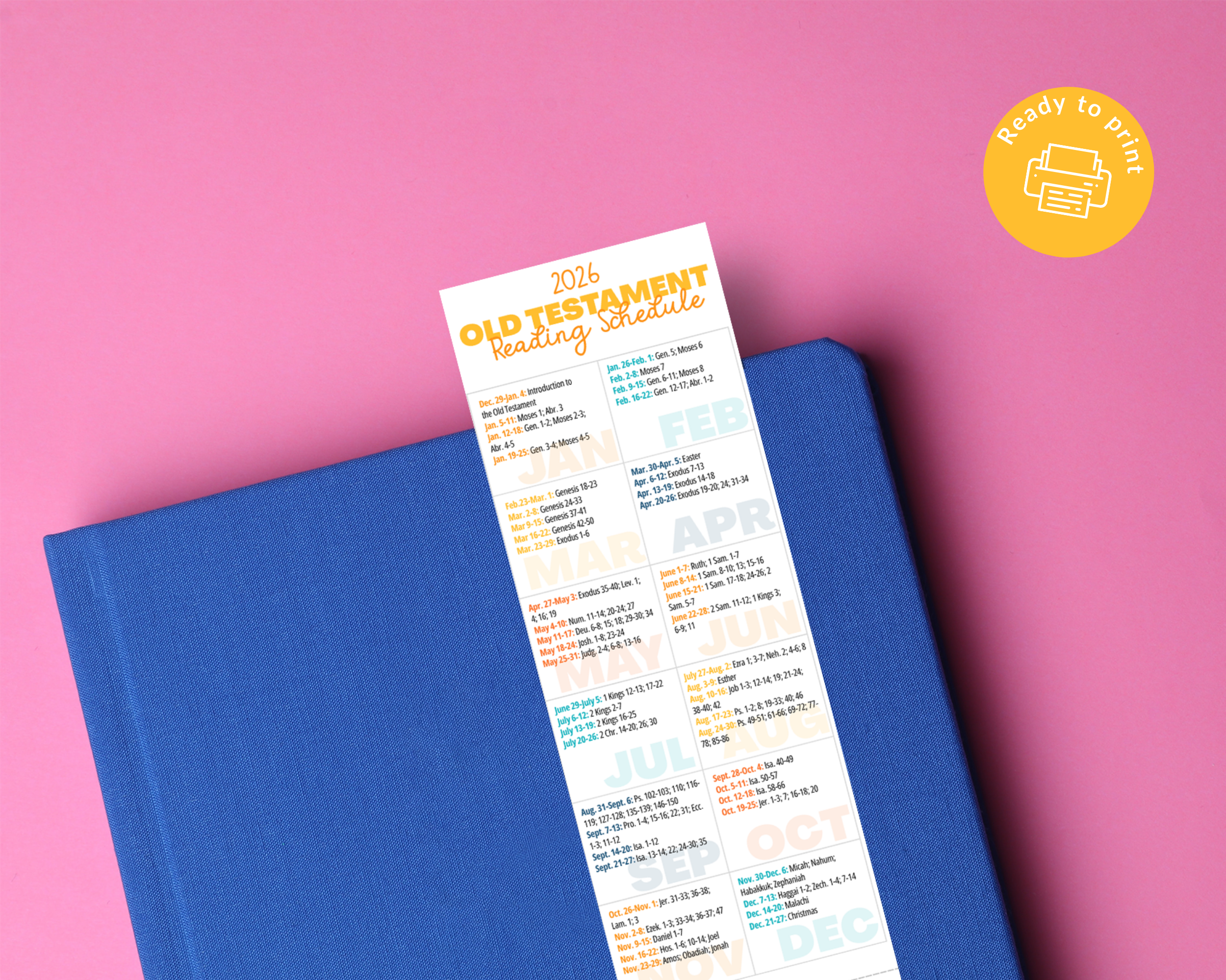2026 Come Follow Me Reading Schedule Bookmark — Free LDS PDF – Start ...
