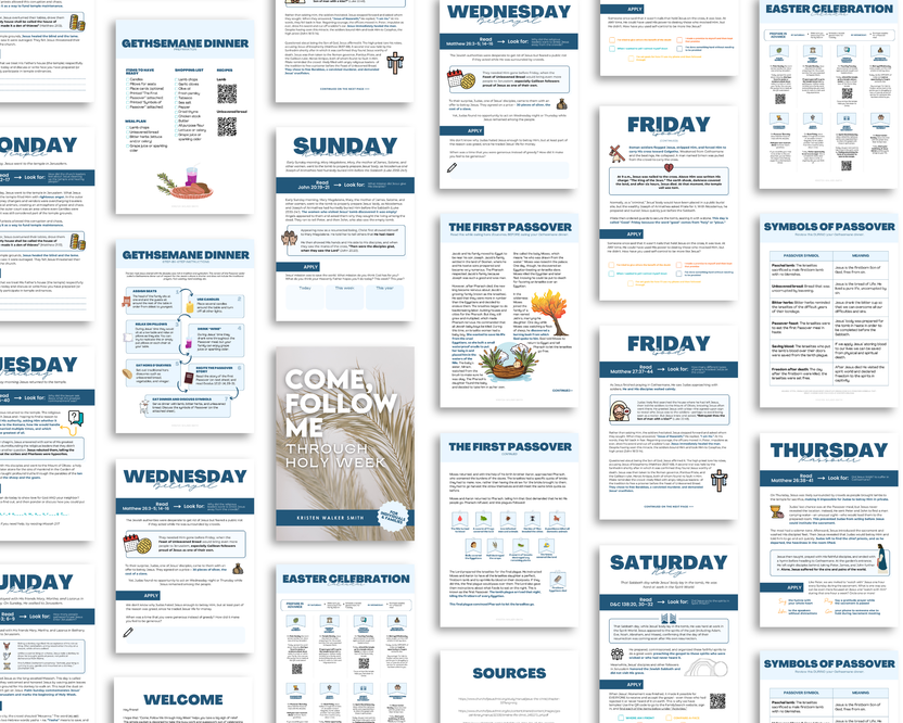 Come Follow Me Through Holy Week (PDF Download) – Start Here with ...